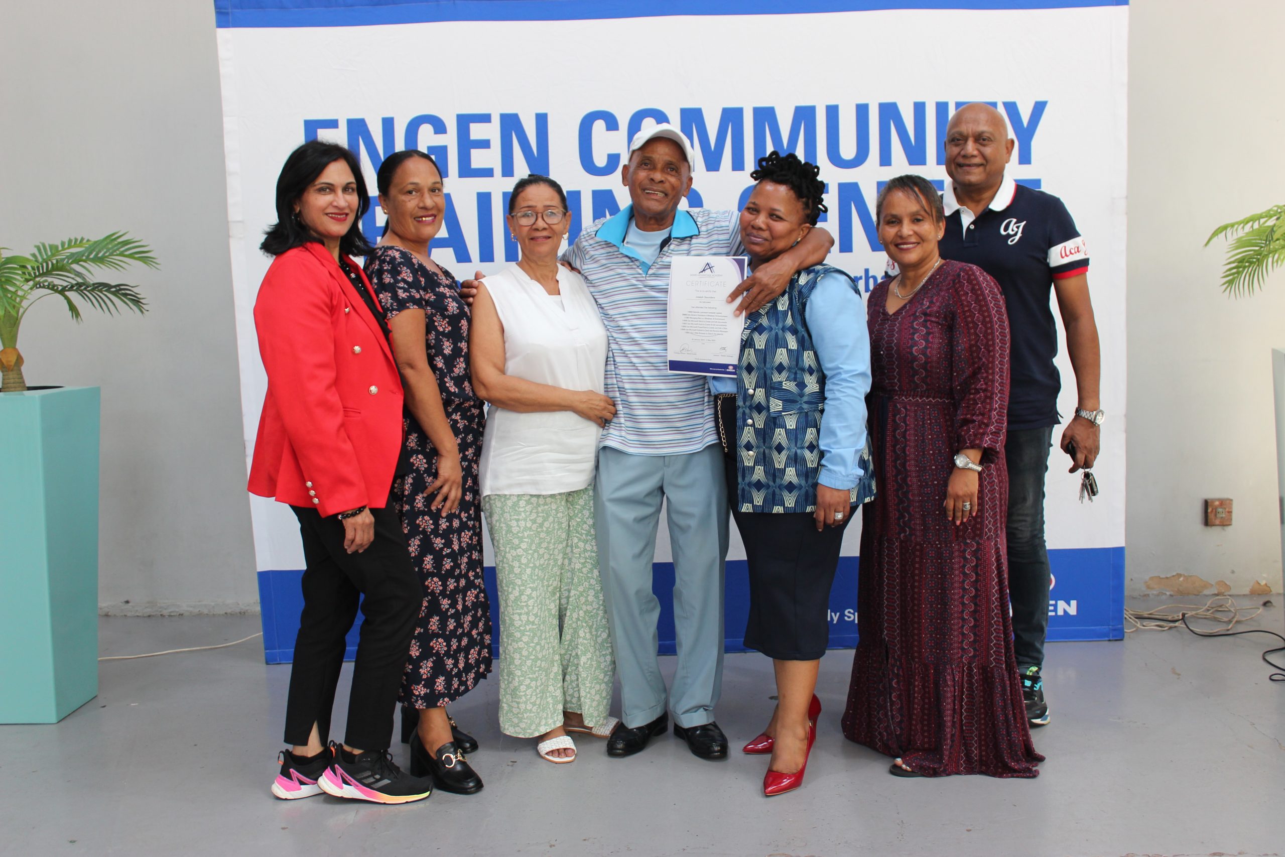 Joseph Saunders, 72 graduates from Engen Community Computer School ...
