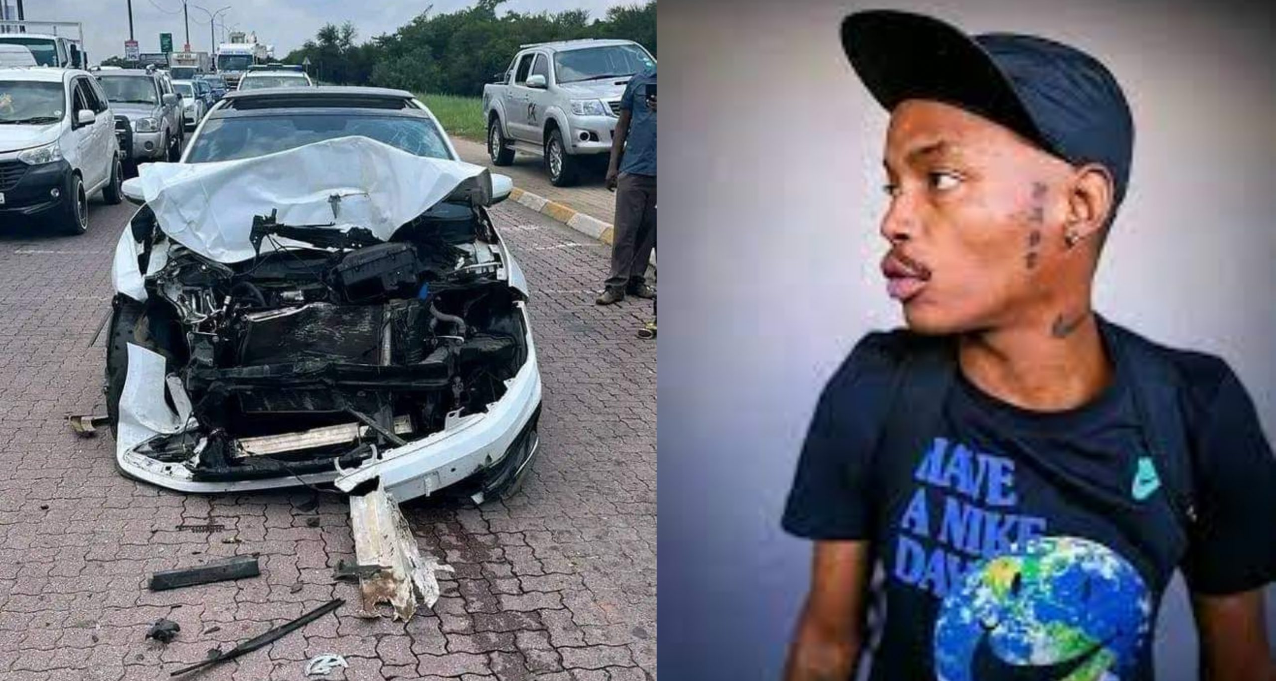 Shebeshxt involved in a car crash